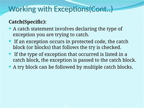 exception and errorhandling in java ppt