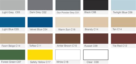 Tnemec Color Chart Special Finish Options