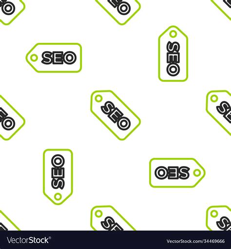 Line Seo Optimization Icon Isolated Seamless Vector Image