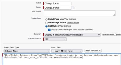 creating a list view button in salesforce without any code integralogic