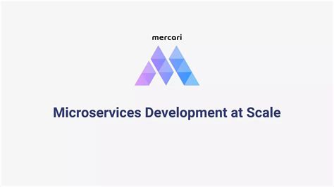microservices development at scale ppt free download