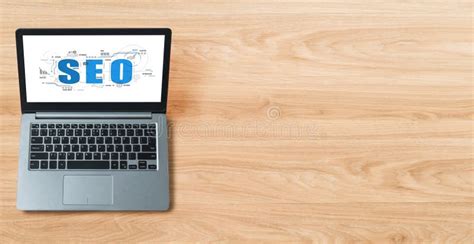 Seo Search Engine Optimization For Modish E Commerce And Online Retail Business Stock Image