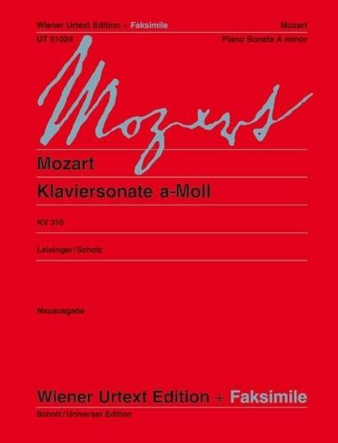 Vienna Urtext Edition And Facsimile Sonate Pour De Wolfgang