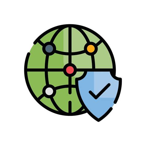 Network Security Vector Outline Filled Icon Cloud Computing Symbol Eps 10 File 16878502 Vector