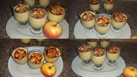 بتفاحة واحدة 🍏و بنص لتر حليب حضري تحلية شكلها راقي و مذاقها غتحماقو