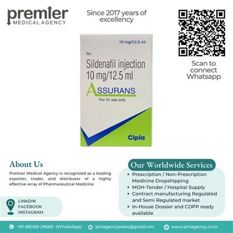 Assurans Injection Sildenafil Injection At ₹ 2395 Piece Erectile Dysfunction Medicine In