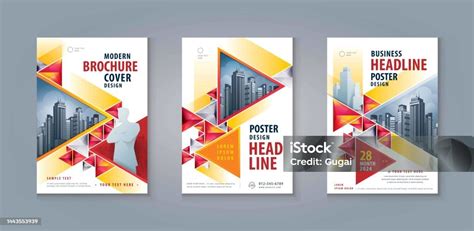 Template Desain Sampul Buku Perusahaan Brosur Leaflet Bisnis Flyer Set