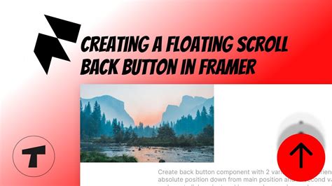 Framer Tutorial Creating A Floating Scroll Back Button In Framer YouTube