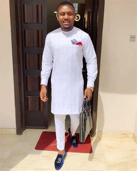 1 Modern White Wedding African Kaftan Best Nigerian Men Wedding Native