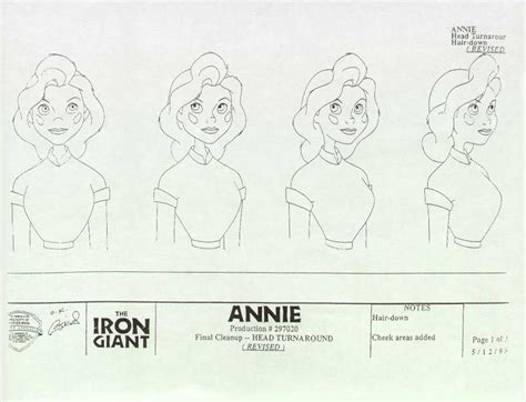 Living Lines Library The Iron Giant Character Annie Hughes Character Inspiration Character