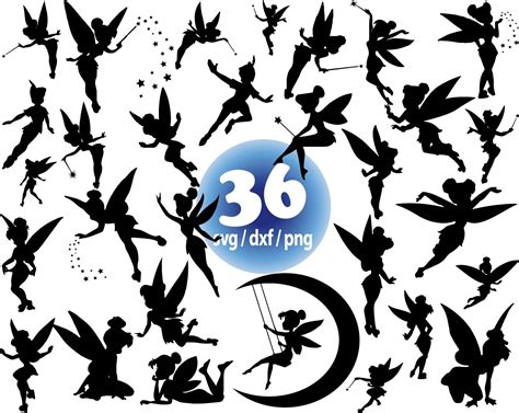 Disney Tinkerbell Svg Bundle Tinkerbell Flying Svg Tinkerb Inspire