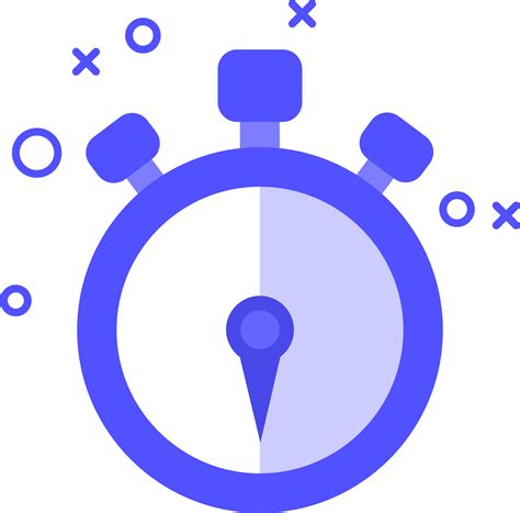 Timers Icon In Purple Colors Stopwatch Signs In Flat Illustrations