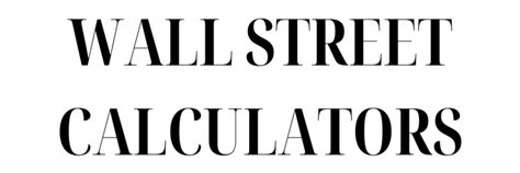 Return On Assets ROA Calculator Wall Street Calculators