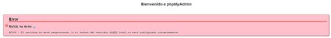 Problema Con Phpmyadmin Forocoches