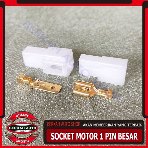 Jual Socket Pin Besar Skun Soket Konektor Motor Jual Per Pasang Shopee Indonesia