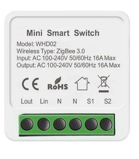 Wi Fi контроллер Mini Smart Switch 16a реле для умного дома в розетку работает с Яндекс Алисой