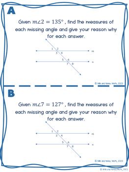 Solving Angles Of Parallel Lines Cut By A Transversal Speed Dating Geometry