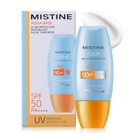 Mistine Aqua Base Ultra Protection Facial Sunscreen SPF50 40ml – Skin ...