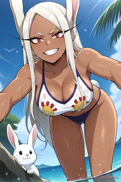 Rule 34 Ai Generated Aichat Beach Bikini Boku No Hero Academia Bunny Ears Bunny Girl Ecchi