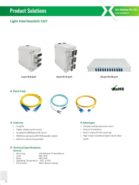 light interface unit liu1 pdf