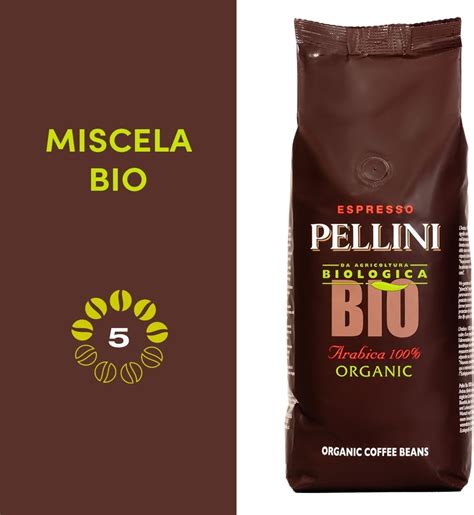 Pellini Caffè In Chicchi Per Espresso Bio Miscela 100 Arabica Caffè