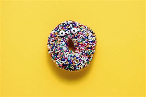 Premium Photo Funny Donut