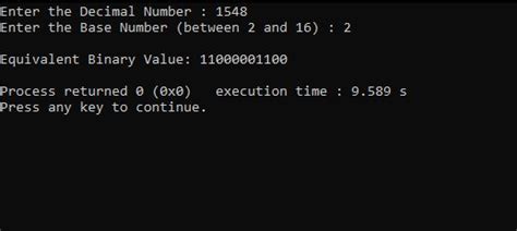 Convert Decimal Number To A Number With Base N In C Jayparmar