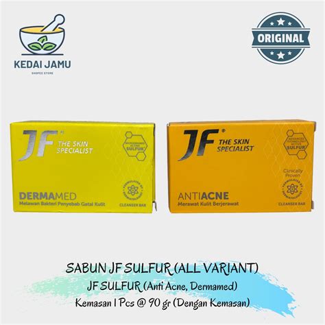 Jual Sabun Jf Sulfur Original Cleanser Bar Kemasan 90 Gram Shopee