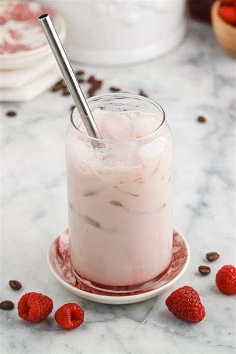 Vanilla Raspberry Iced Latte - Smells Like Home