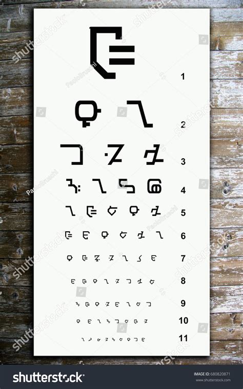 Chart Test Visual Acuity Symbols Stock Photo Shutterstock