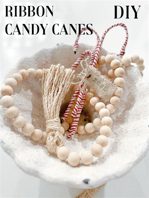 Ribbon Wrapped Candy Canes