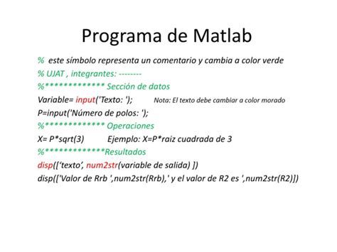 programa de matlab pdf