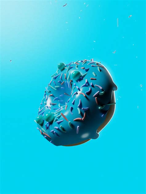 my 3d donut finally finished blenderguru s donut series very proud