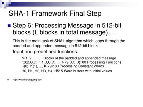 Ppt Secure Hashing Algorithm Powerpoint Presentation Id957778
