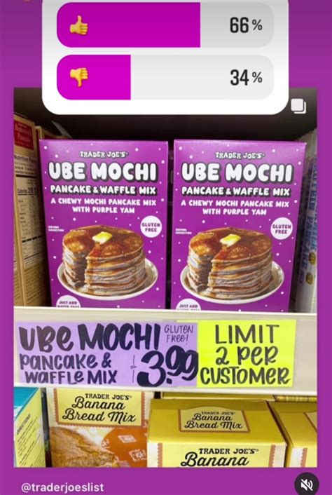 Trader Joe S UBE Mochi Pancake Waffle Mix Rated 66 Trader Joe S List