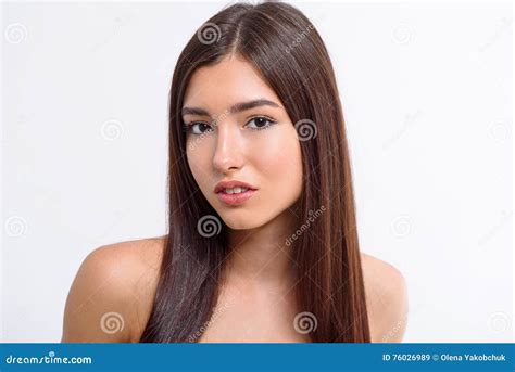 Attractive Girl Flirting With Passion Stock Image Image Of Cheerful