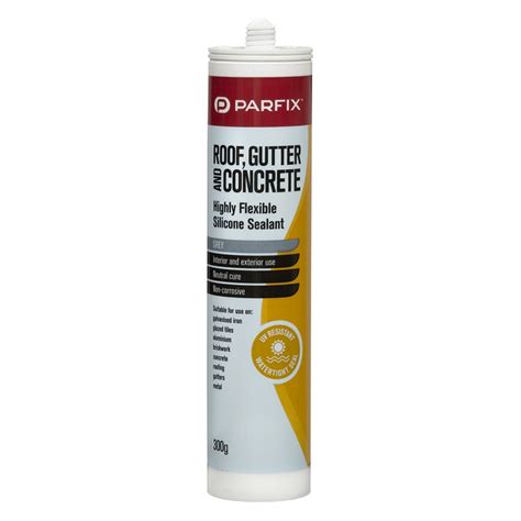 Parfix 300g Grey Roof Gutter And Concrete Silicone Bunnings Warehouse