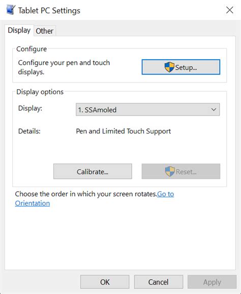 dragging variables with a stylus creates choice menu in the pallet area