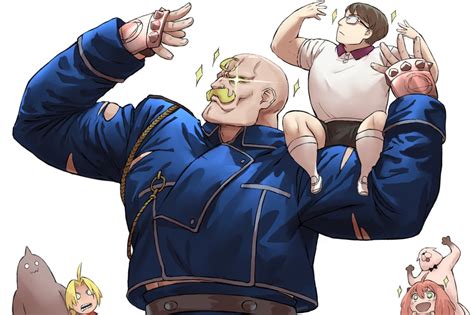 Anya Edward Elric Alphonse Elric Bond Alex Louis Armstrong And 1