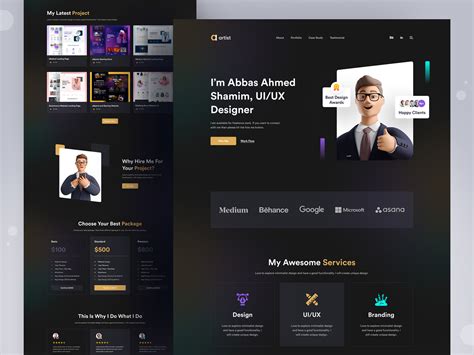 Personal Website Portfolio Behance