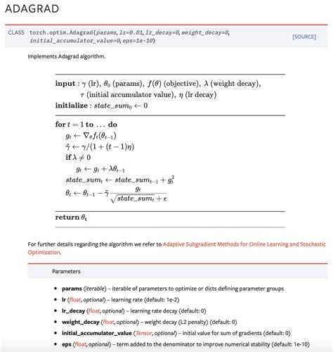 Optimizers Documentation Tracking Issue Issue Pytorch Pytorch GitHub