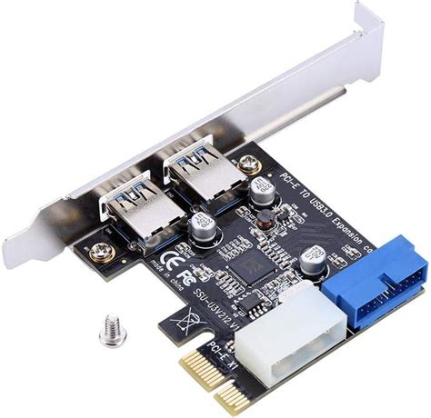 Pci E To Usb 30 Pci Express Card 5 Gbps 2 Port Pcie To