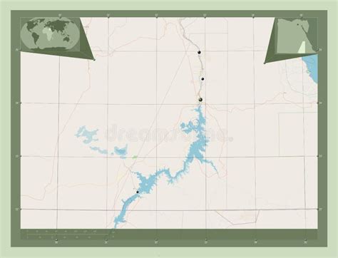 Aswan Egypt Osm Major Cities Stock Illustration Illustration Of