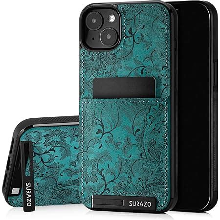 SURAZO Premium Echtleder Back case für Apple iPhone Hülle Stoßfestes Leder Handyhülle Cover