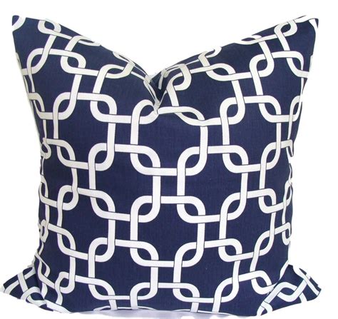 Navy Blue Pillows Navy Throw Pillow Covers Navy Blue Pillow Etsy