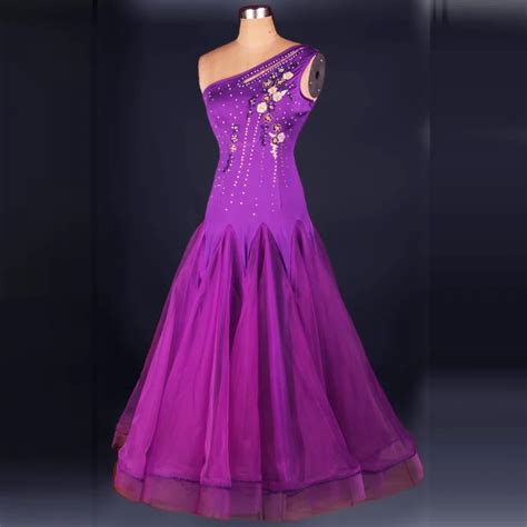 Customize Custom Purple Adult Viennese Ballroom Fox Trot Quick Step