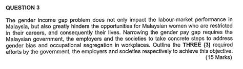 Solved The Gender Income Gap Problem Does Not Only Impact