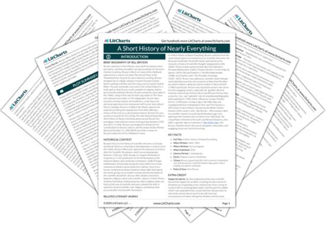 A Short History Of Nearly Everything Study Guide Literature Guide