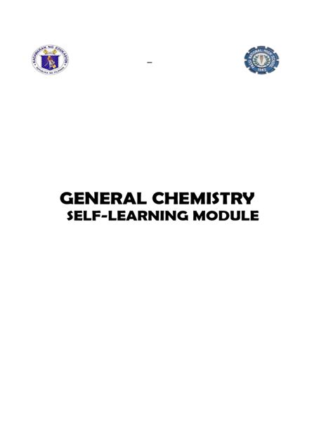 Gen Chem 2 Week 1 Activity Module Pdf Chemical Bond Ion