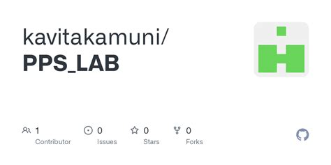 Github Kavitakamuni Pps Lab